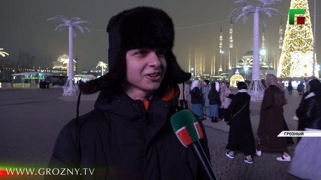 Центральная часть Грозного стала местом притяжения туристов и жителей региона в праздничные дни