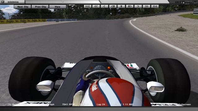 rFactor. France GP 1981. N. Piquet onboard