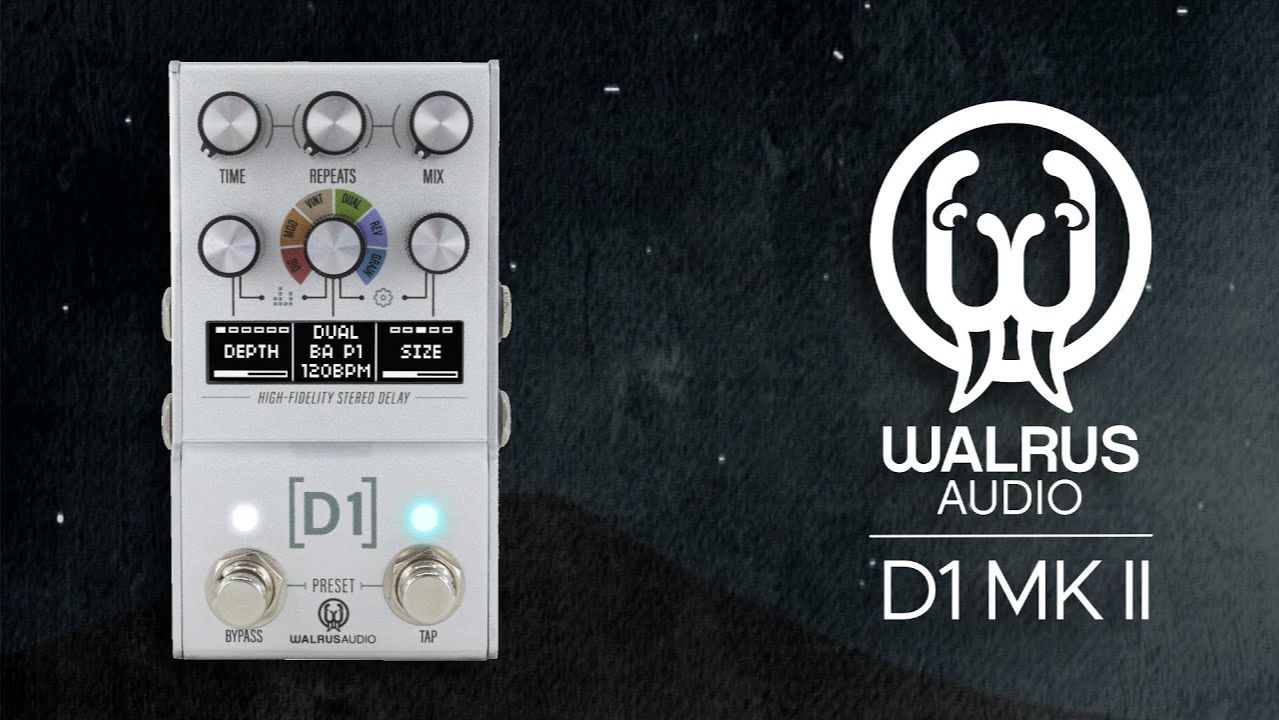 Walrus Audio Mako D1 MKII: High-Fidelity Delay | Sound Demo