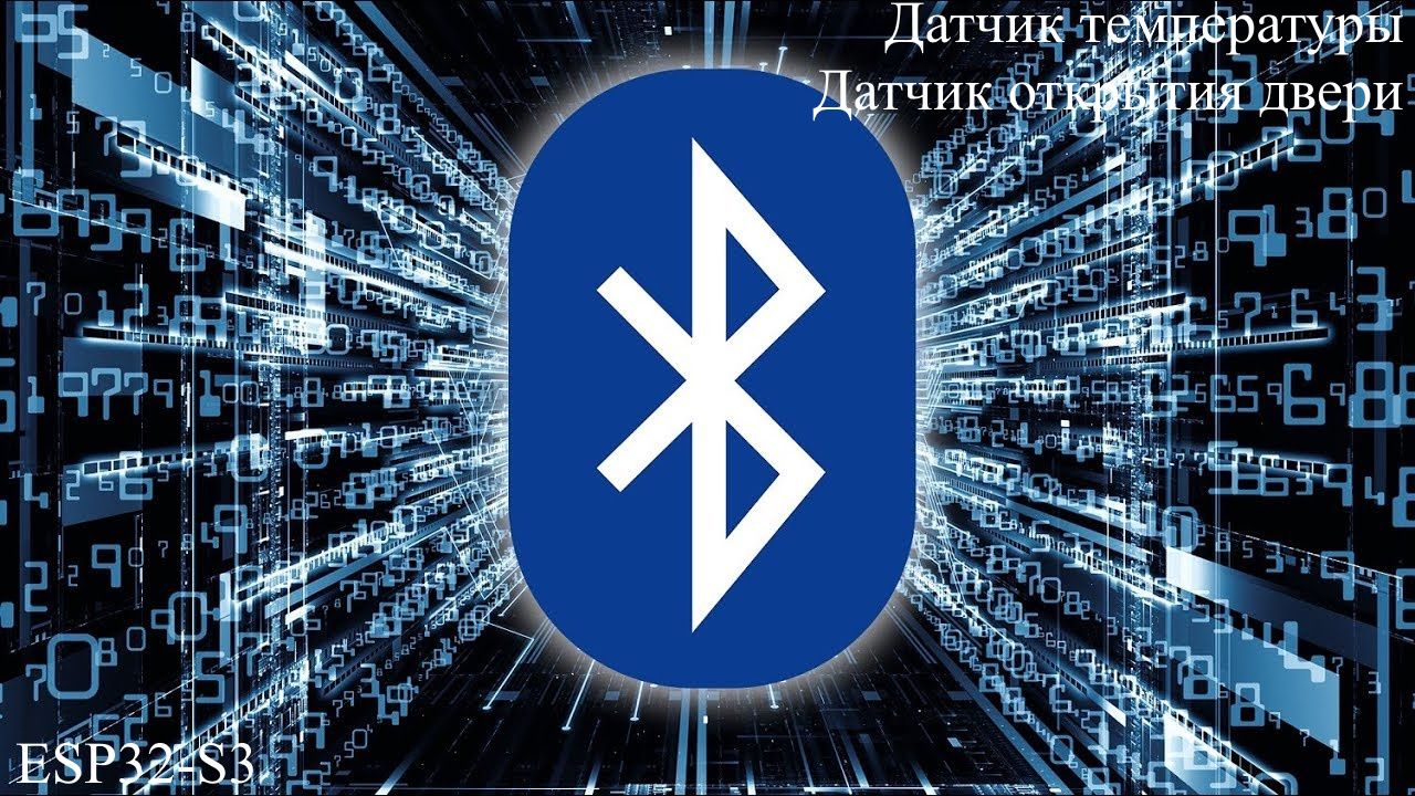 BLE датчик температуры DS18B20 с датчиком открытия дверей беспроводной  датчик на бортовом питании