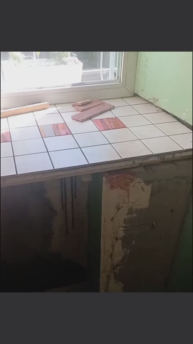 Дешевый и прочный подоконник своими руками .