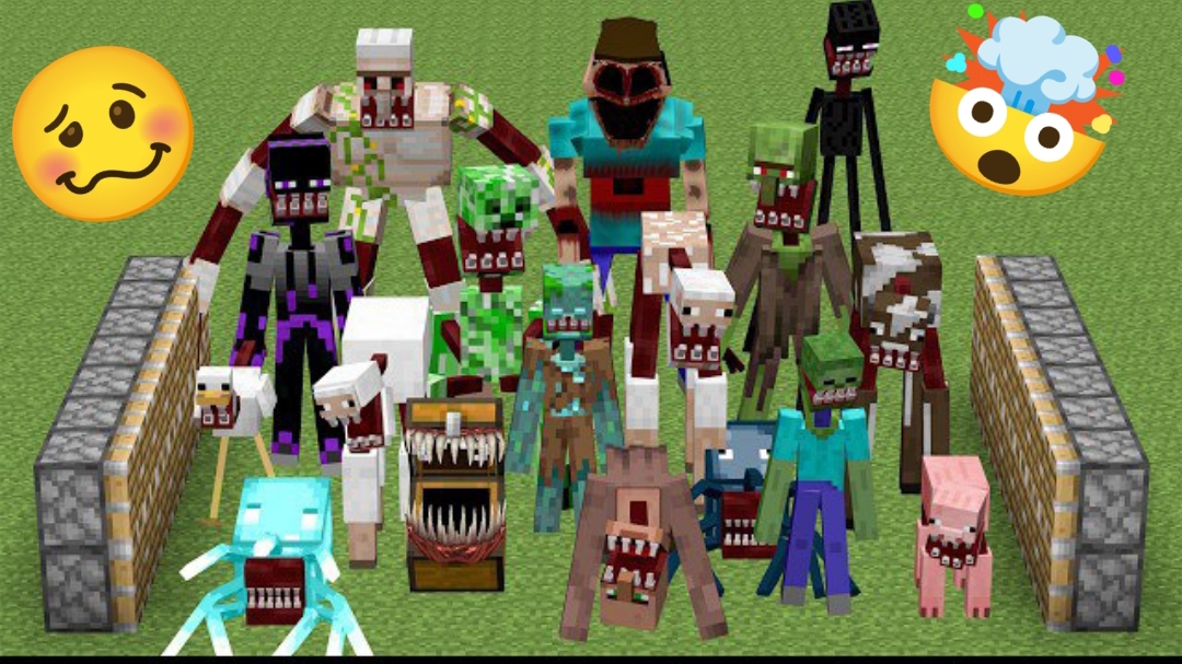 👹Скрестил Всех Мимиков с МОБами в Minecraft! Жуткие эксперименты в Майнкрафт⛏️