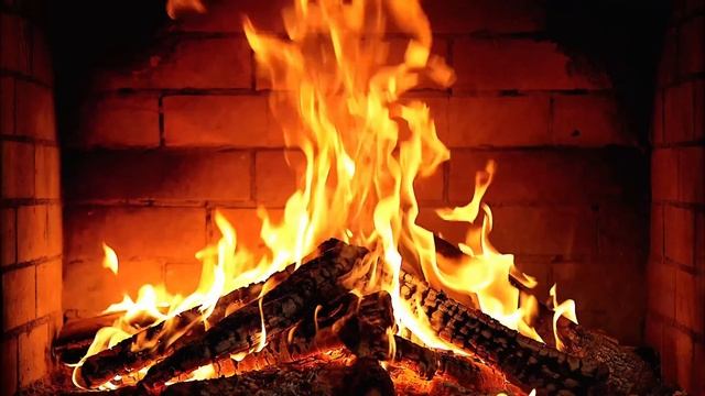 Камин 4K Ultra HD со звуками огня Fireplace 4K Ultra HD