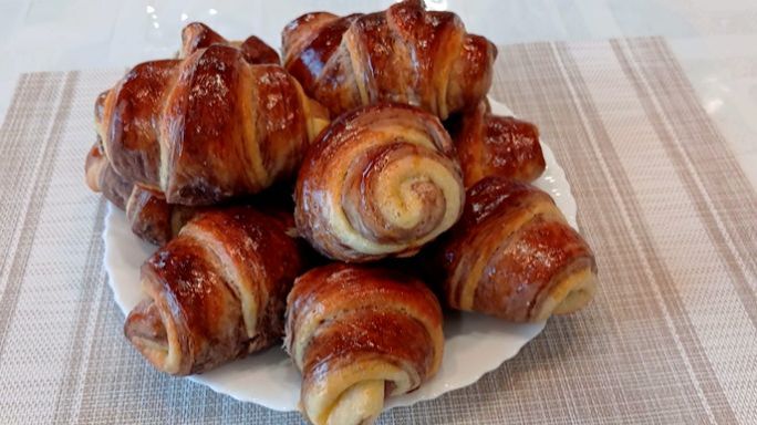 Очень Простой Рецепт /Круассаны Зебра /