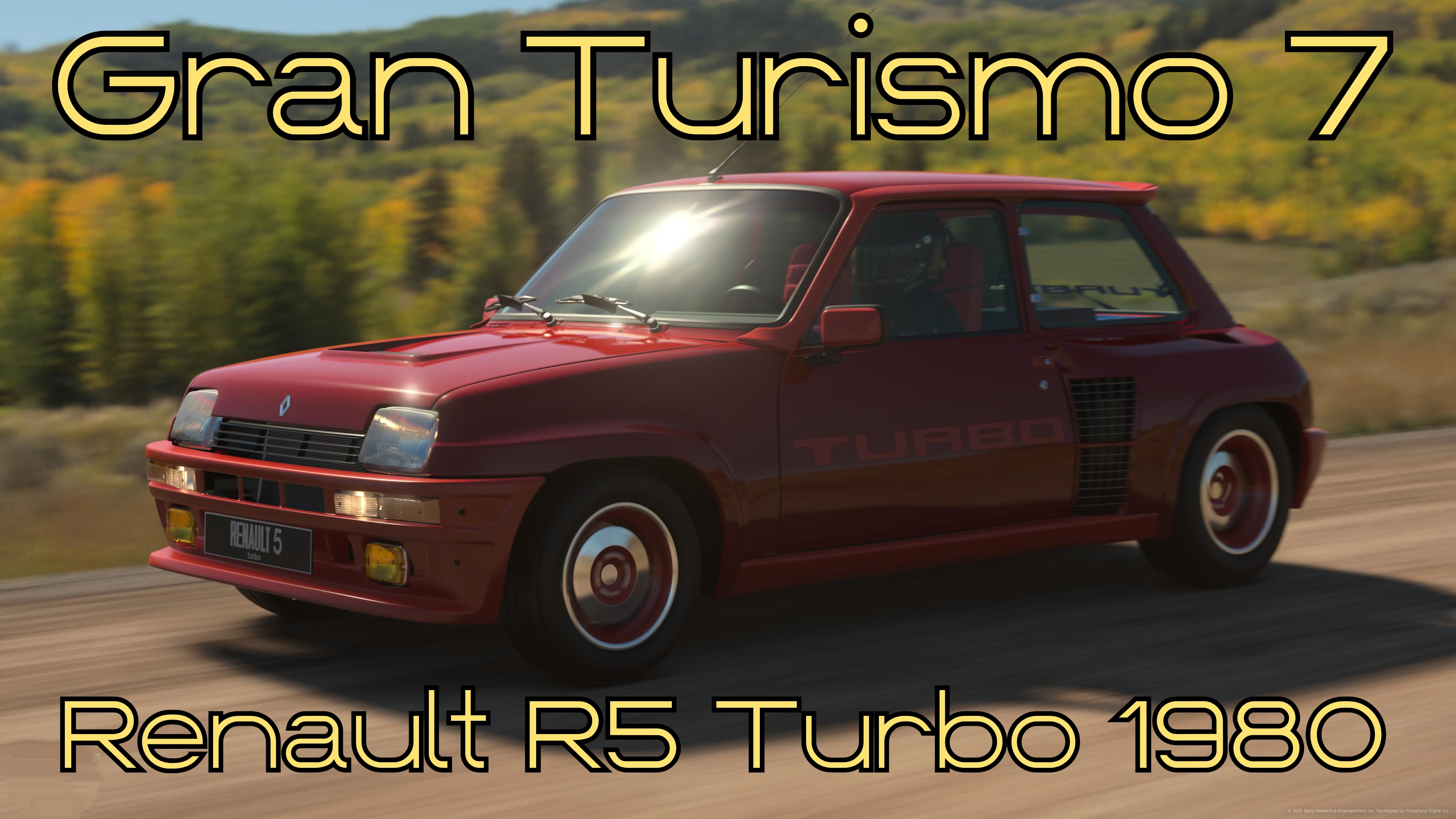 Renault R5 Turbo 1980  радикально преобразованный ралликар в мире Gran Turismo 7 🌍⚡️