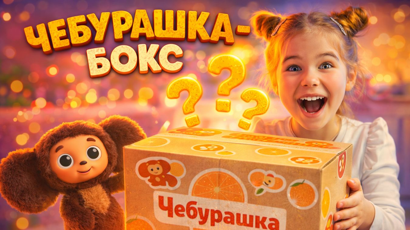 ЧЕБУРАШКА-БОКС! Что внутри? Распаковка огромного ЧЕБУ-БОКСА! 🍊 / Алиса ТипТоп