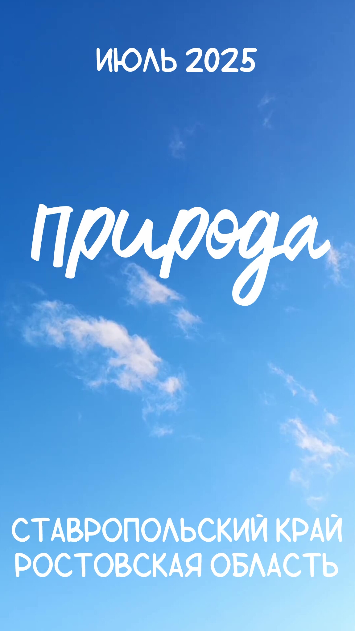 Природа. Июль 2025 года. Ростовская область, Ставропольский край, Краснодарский край.