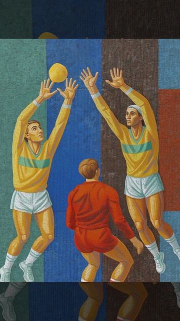 Мозаика стадиона Енисей