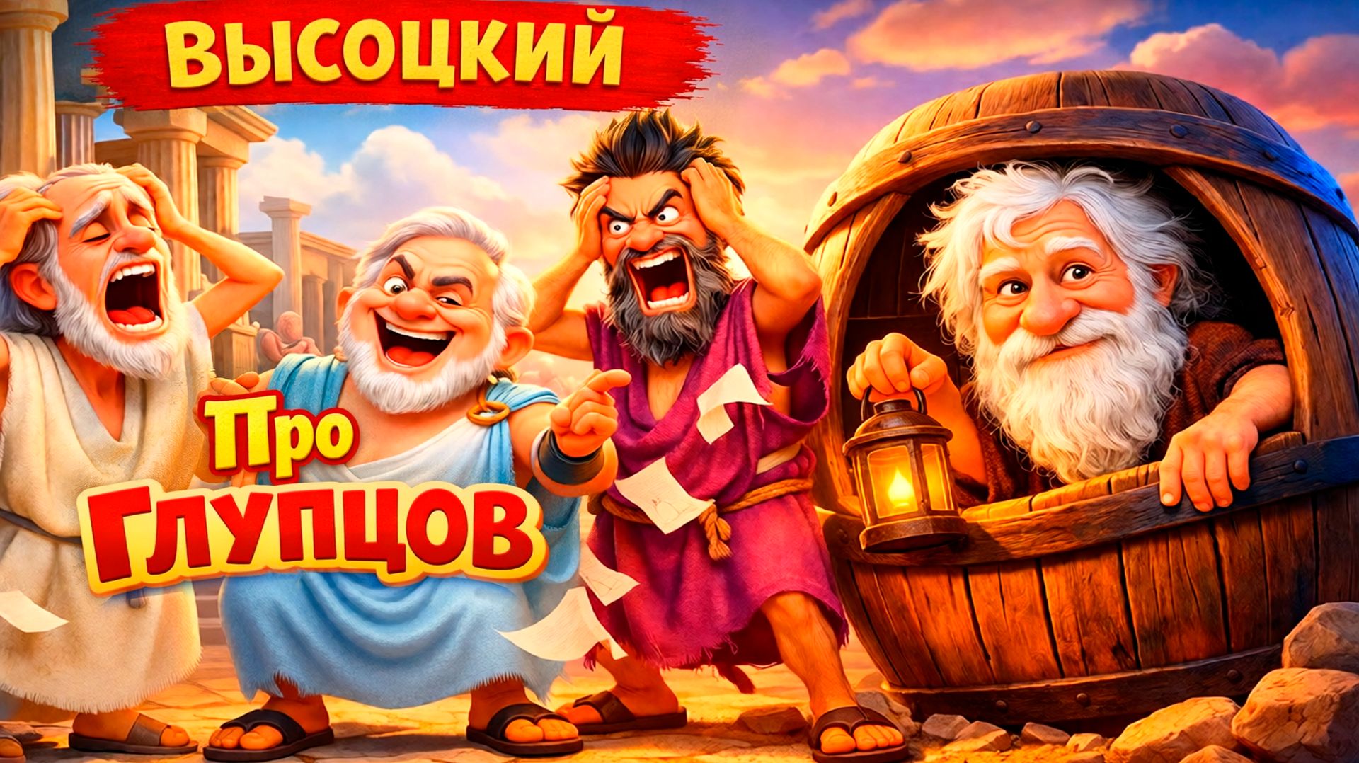 ПРО ГЛУПЦОВ (ABOUT FOOLS) - когда ГЛУПОСТЬ у ВЛАСТИ | Мультфильм по В.С.Высоцкому