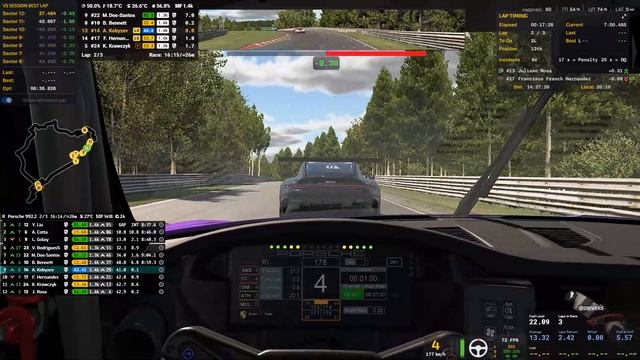 iRacing - Porsche Cup - Fixed - Nürburgring Combined