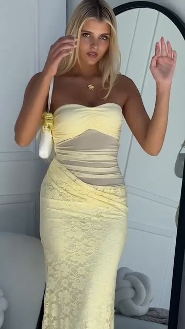 The perfect 🥀 our Jane Maxi Dress in yellow 💛 #fashion  #model #beauty #style #outfit #shorts (1)