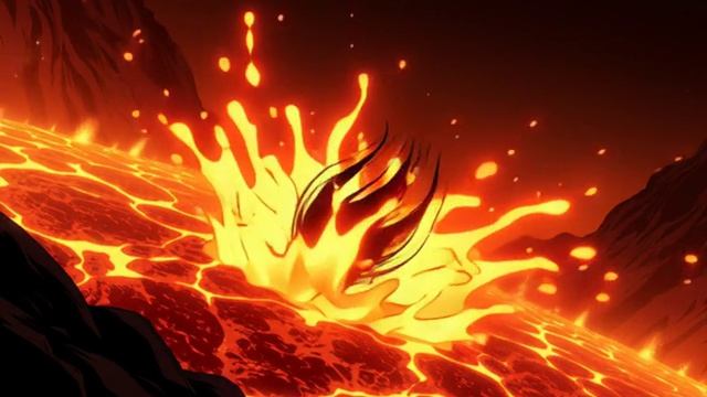 В огонь упала