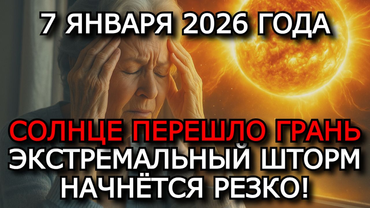 МАГНИТНЫЕ БУРИ 7 ЯНВАРЯ 2026 — ЭКСТРЕМАЛЬНЫЙ ШТОРМ K9 И ВСПЫШКА X-КЛАССА ⚠️