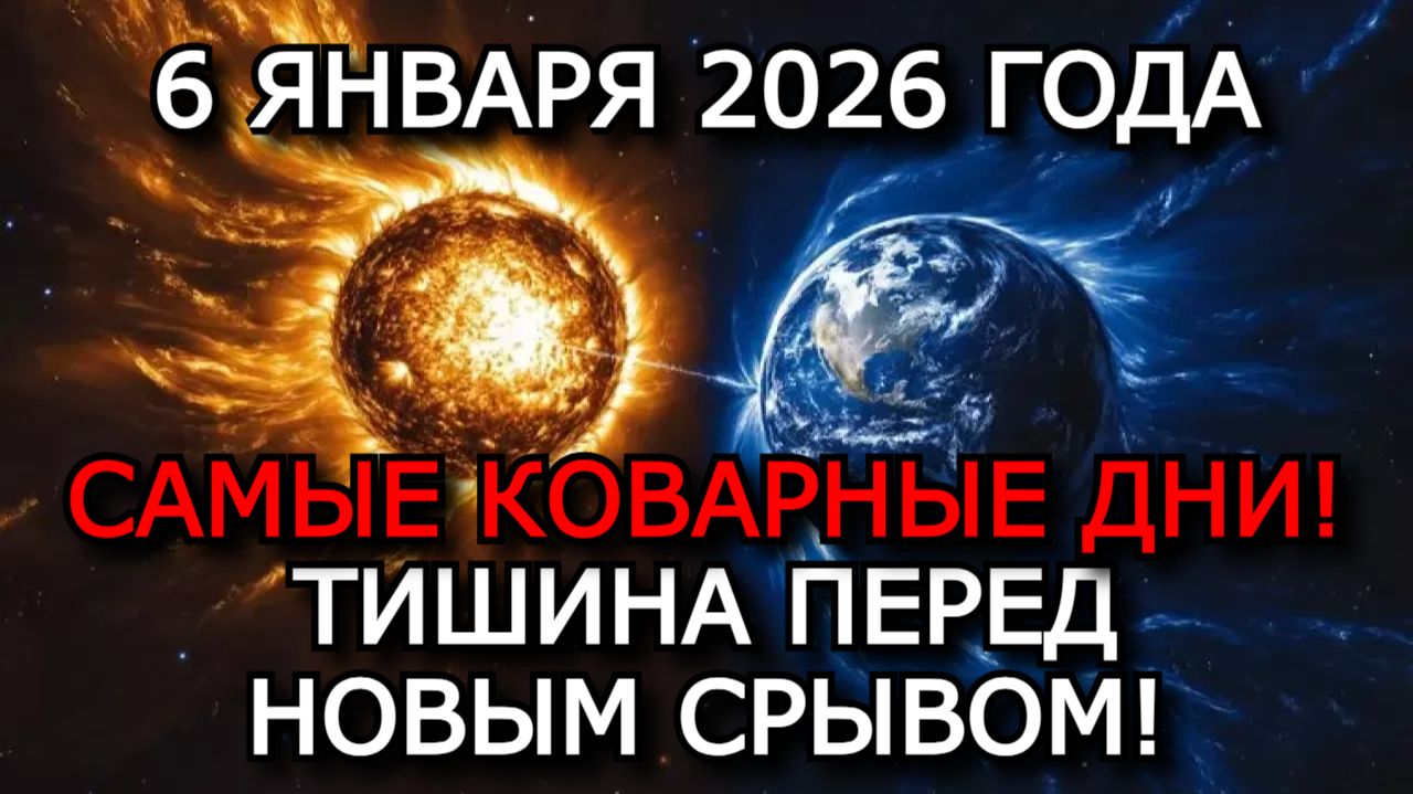 МАГНИТНЫЕ БУРИ 6 ЯНВАРЯ 2026 — ВСПЫШКИ X-КЛАССА И РИСК УСИЛЕНИЯ ДО K7 ⚠️