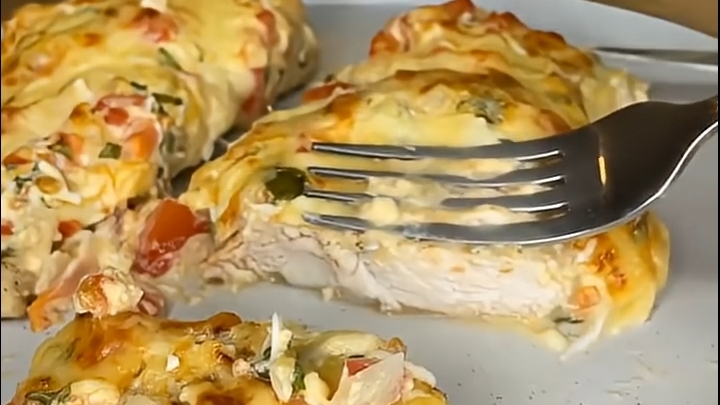 ФИЛЕ ПОД НЕЖНОЙ ШУБОЙ...🍗🧀😋