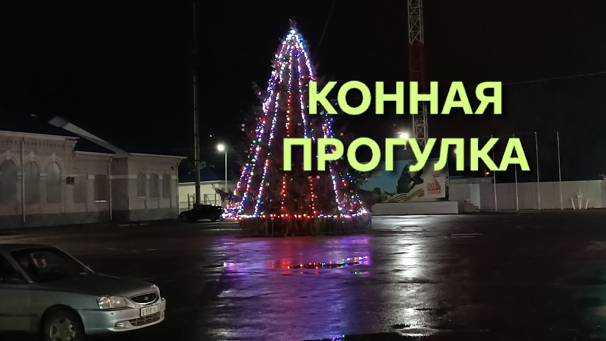 Конная прогулка.Дети.пони.Лошади.