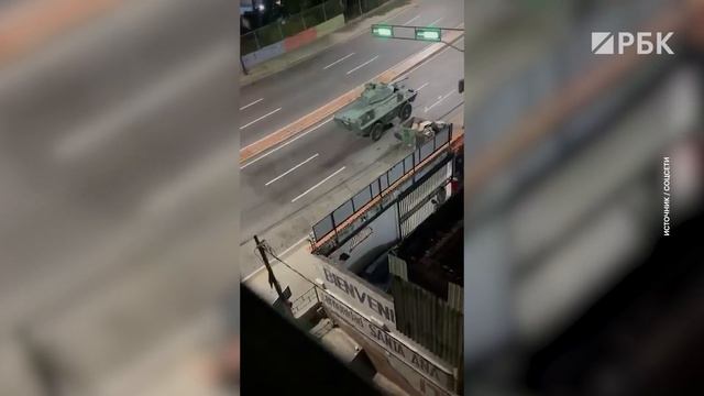 Кадры военной техники на улицах Венесуэлы