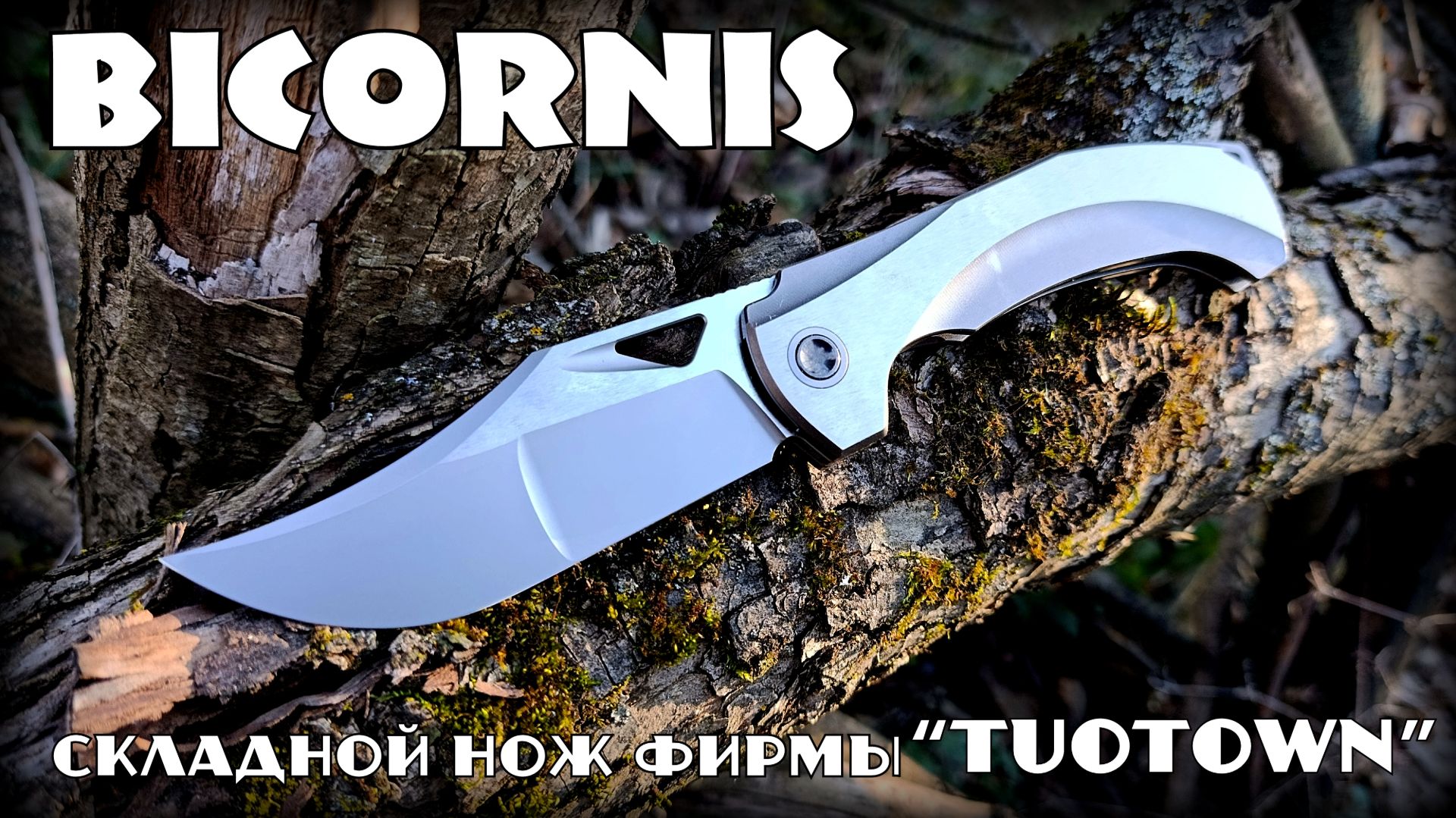 Складной нож BICORNIS от фирмы Tuotown. Выживание. Тест №311