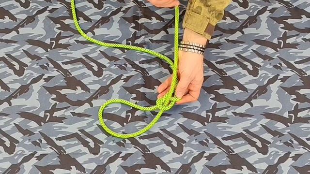 Как вязать узел Восьмерка одним концом?