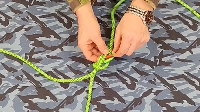 Как вязать узел Встречная восьмерка?