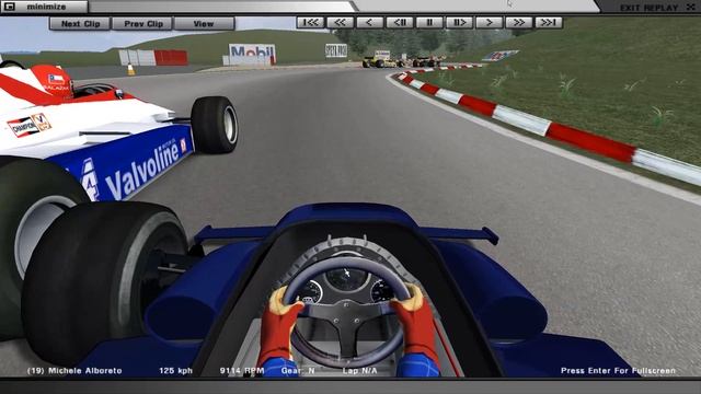 rFactor. Austria GP 1981. Crash Alboretto