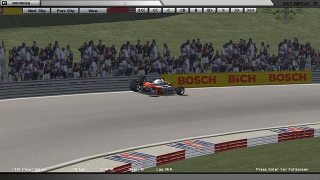 rFactor. Austria GP 1981. My crash