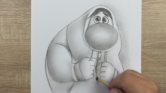 Как нарисовать картинку "Стыд" из мультфильма «Головоломка»