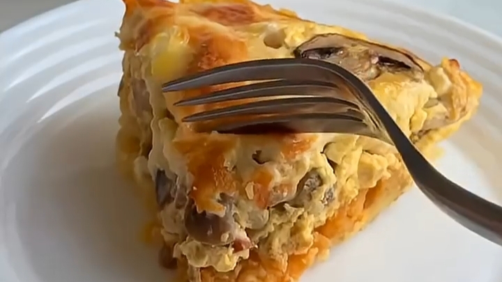 Простой и вкусный ПИРОГ...🥧🍄🟫🧀😋