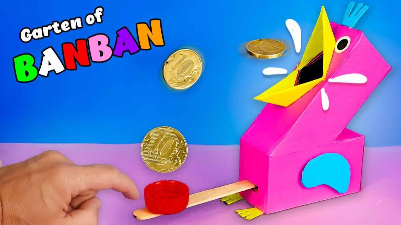 Как сделать копилку из картона Птичка Поделки Самоделки легкие идеи