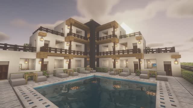 Как Построить Отель в Майнкрафт. Туториал