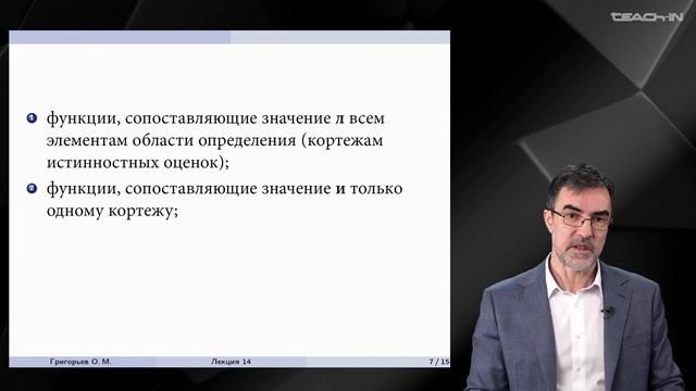 Григорьев О.М. - Классическая дедуктивная логика - 14. Функционально полные системы связок