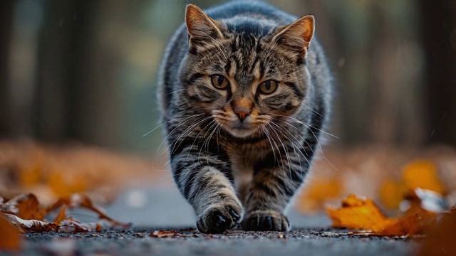 Как кошки бегают и прыгают