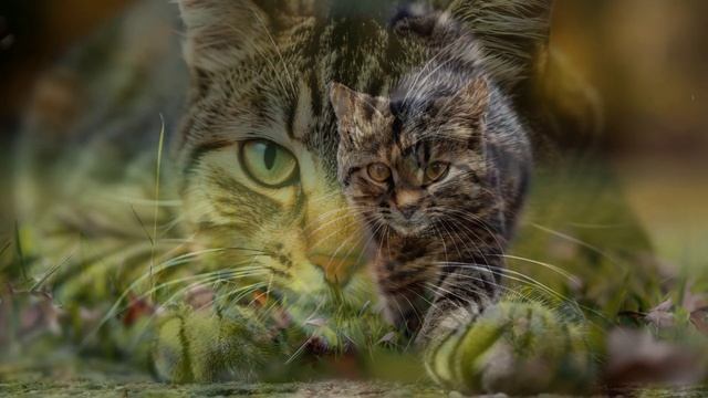 Как кошки защищаются и нападают