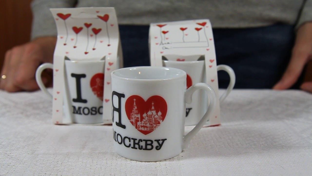 Мини кружка I love Moscow | РОС-АРТ