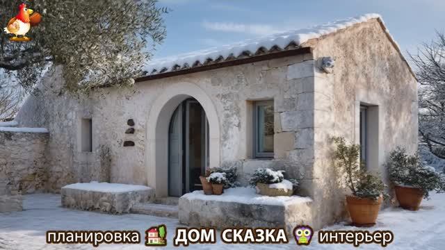 Сказочный дом мечты зимой – 3D идея для вдохновения с планировкой и интерьером 🏡🏚️🏠 вариант (7)