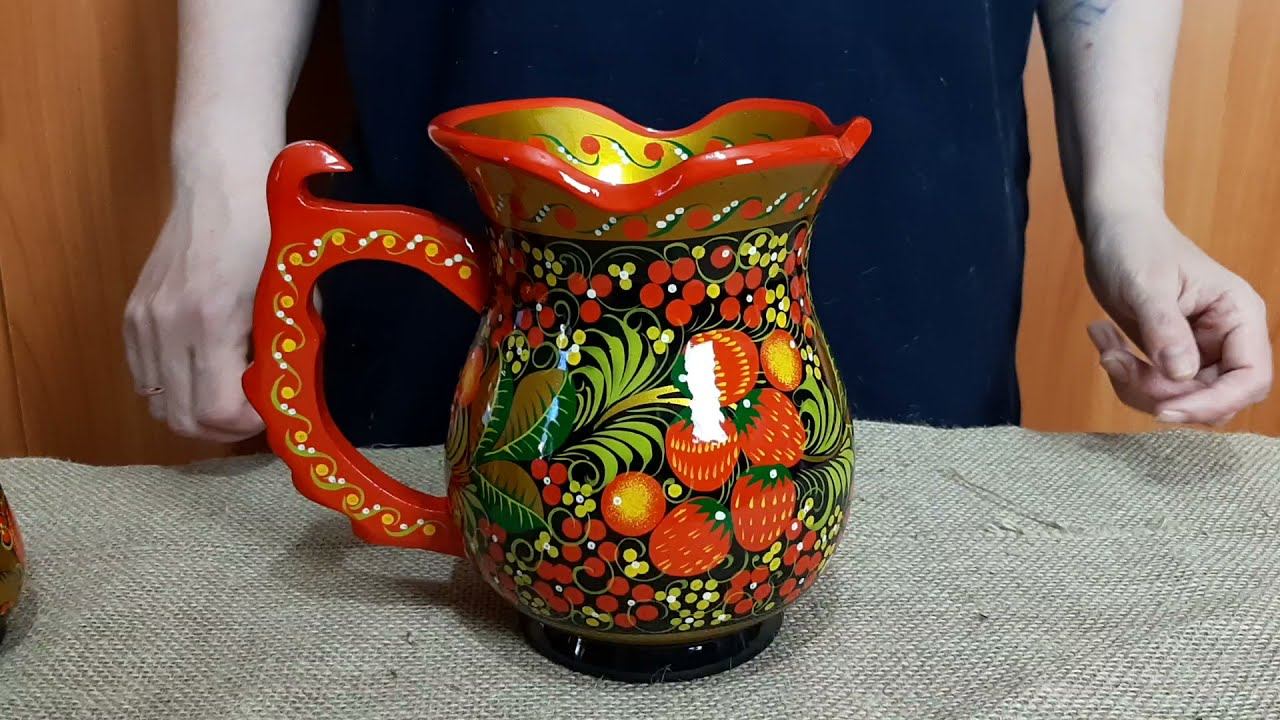 Хохлома Кувшин  | Хохломской кувшин