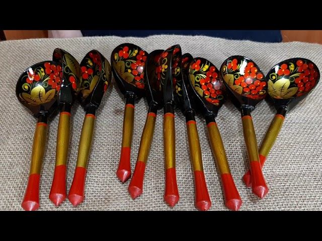 Деревянная ложка Хохлома