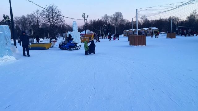 Новогодний городок инженерной столицы ДВ. Комсомольска на Амуре