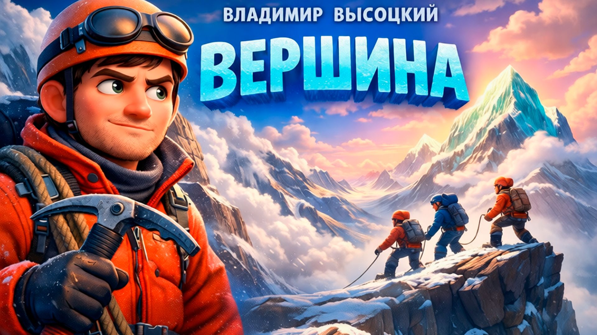 "ВЕРШИНА" ("VERSHINA") - В.С.Высоцкий — мультфильм про альпинистов, риск и свободу