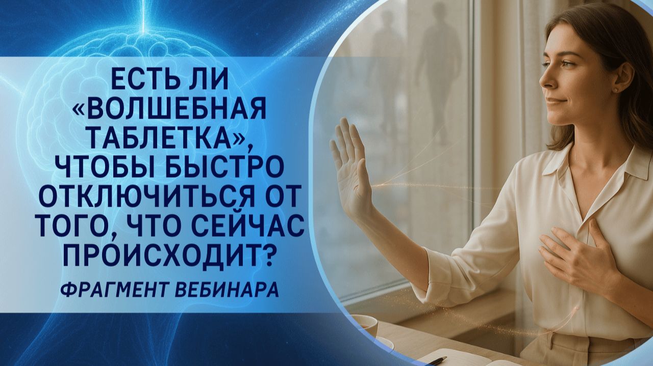 Есть ли «волшебная таблетка», чтобы быстро отключиться от того, что сейчас происходит?