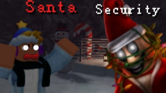 Santa Security Роблокс! Вместе с дружбанчиком прошли 2 ночи!