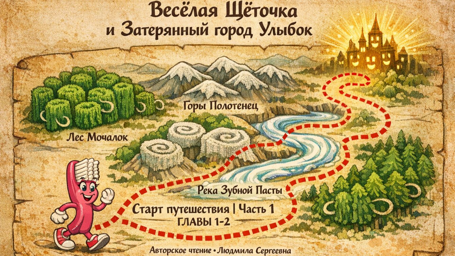 Весёлая Щёточка и Затерянный город Улыбок. Часть 1. Глава1-2