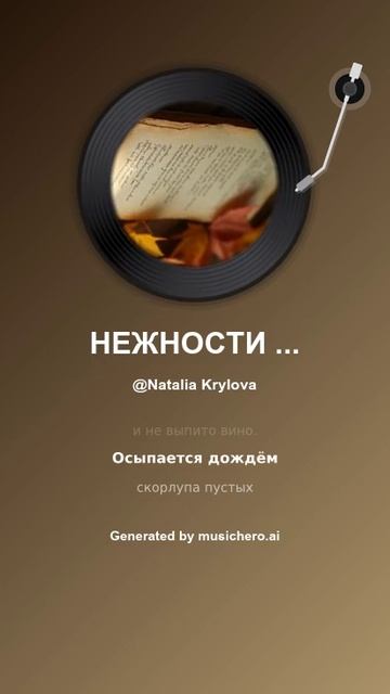 НЕЖНОСТИ ПОПУТЧИК. На стихи Татьяны Кайсарвой