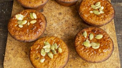 Маффины финиковые с отрубями.