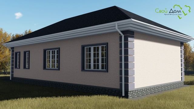 Проект дома с эркером A-017