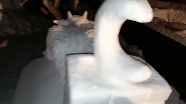 Снежные фигуры!
