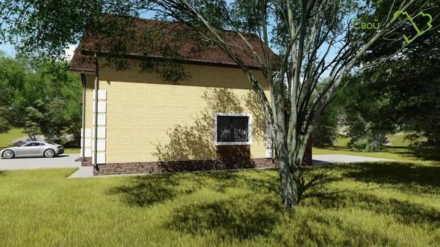 Проект дома с гаражом 250 кв D-110