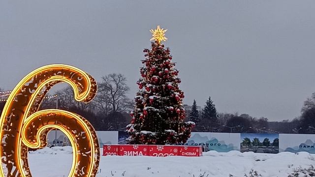 Очаровательно в Парке Горького Москва  на Новый год