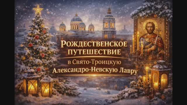 Рождественское путешествие в Свято-Троицкую Александро-Невскую Лавру