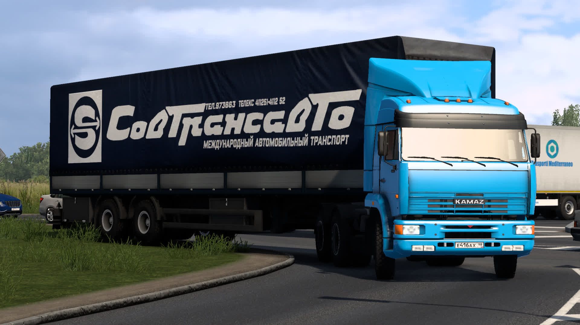 506 / ЕTS 1.57 / KAMAZ 6460 / Из Орла в Мариуполь / Русская сборка.